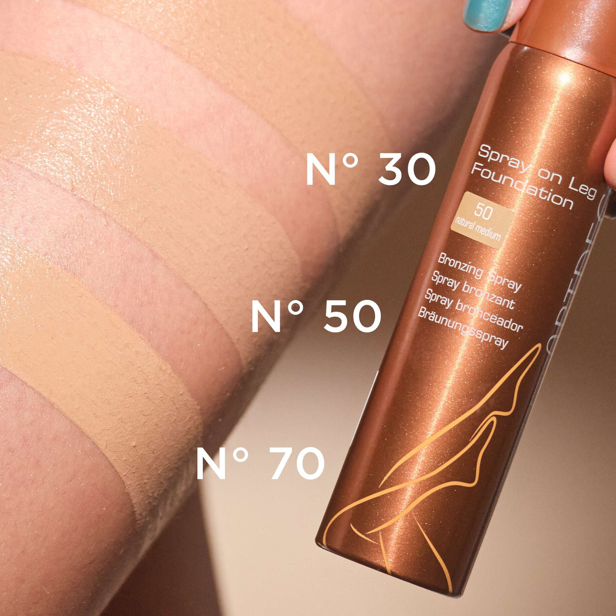 Spray On Leg Foundation Nr.70 - Light/Medium – Artdeco El Salvador